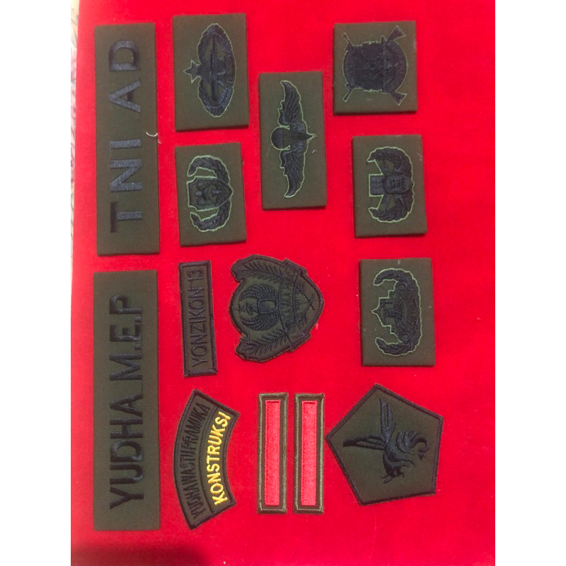 Jual ATRIBUT PAPAN NAMA PDL TNI AD TERBARU BORDIR KUALITAS TERBAIK | Shopee Indonesia