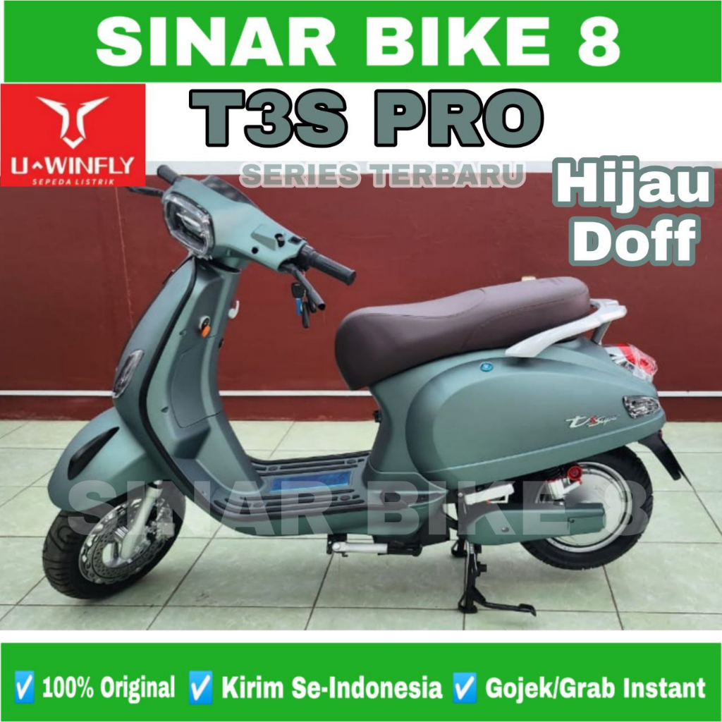 Jual Sepeda Motor Listrik UWINFLY T3S PRO NEW 1200 Watt Electric E Bike ...
