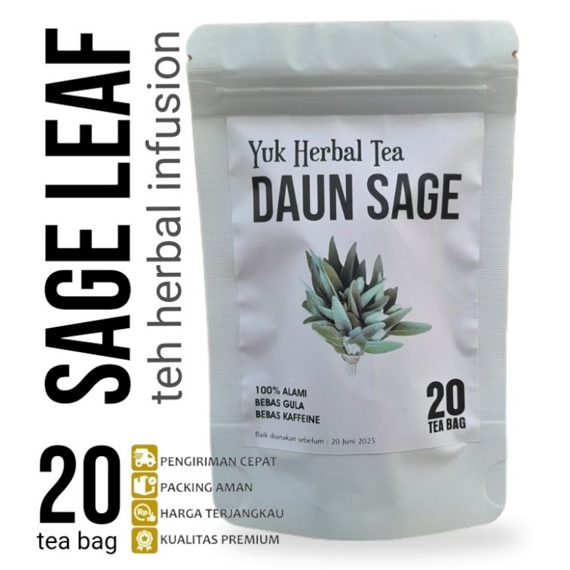 Jual SAGE LEAF TEA / TEH DAUN SAGE (20 teh kantong) | Shopee Indonesia