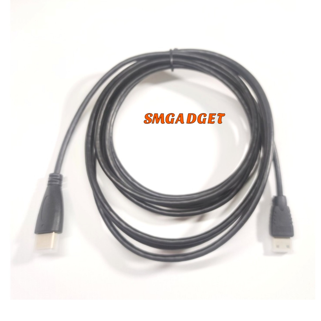 Jual Kabel Mini HDMI to HDMI 5 Meter 5M 5meter Konektor Mini HDMI | Shopee Indonesia