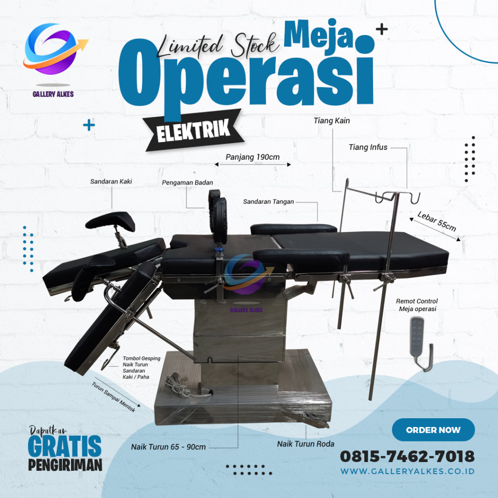 Jual Meja operasi elektrik meja tindakan operasi pasien elektrik 3 ...