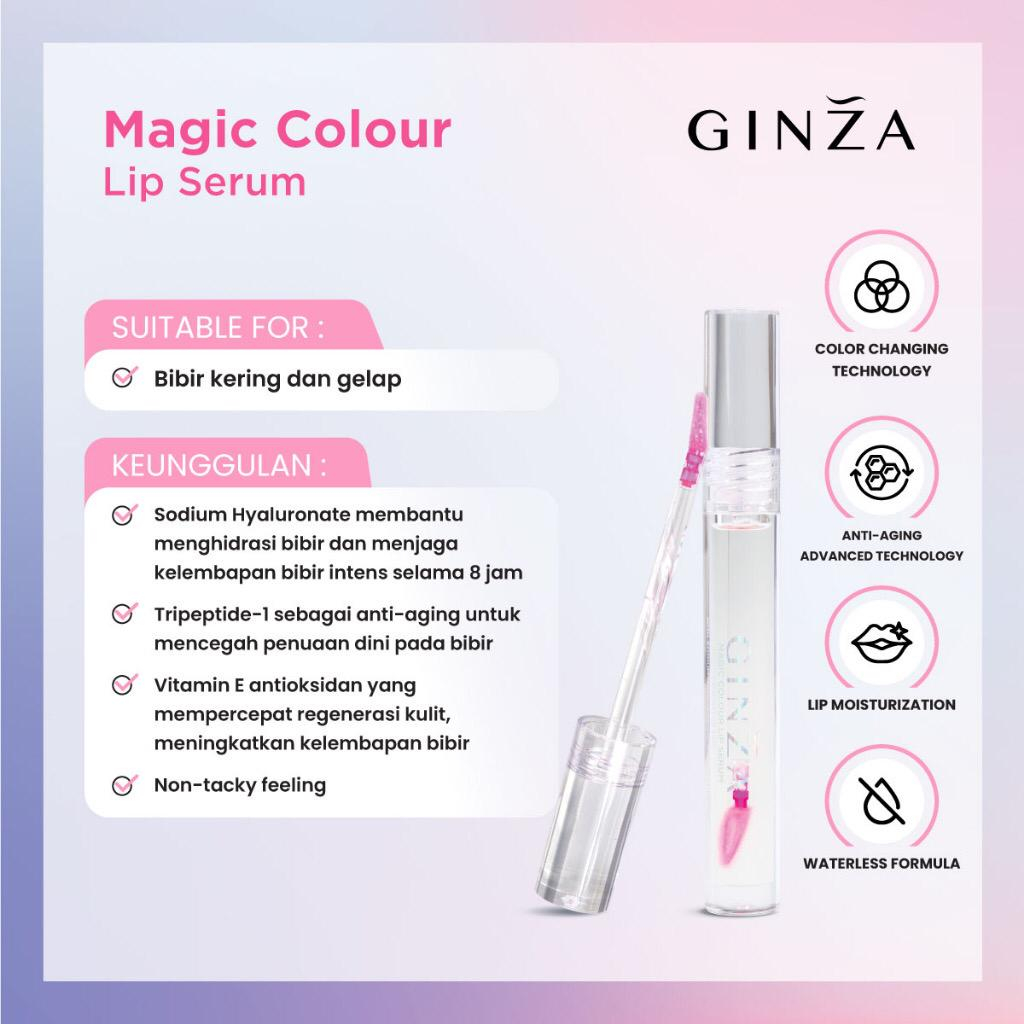Jual GINZA Magic Colour Lip Serum 4,5ML | Shopee Indonesia