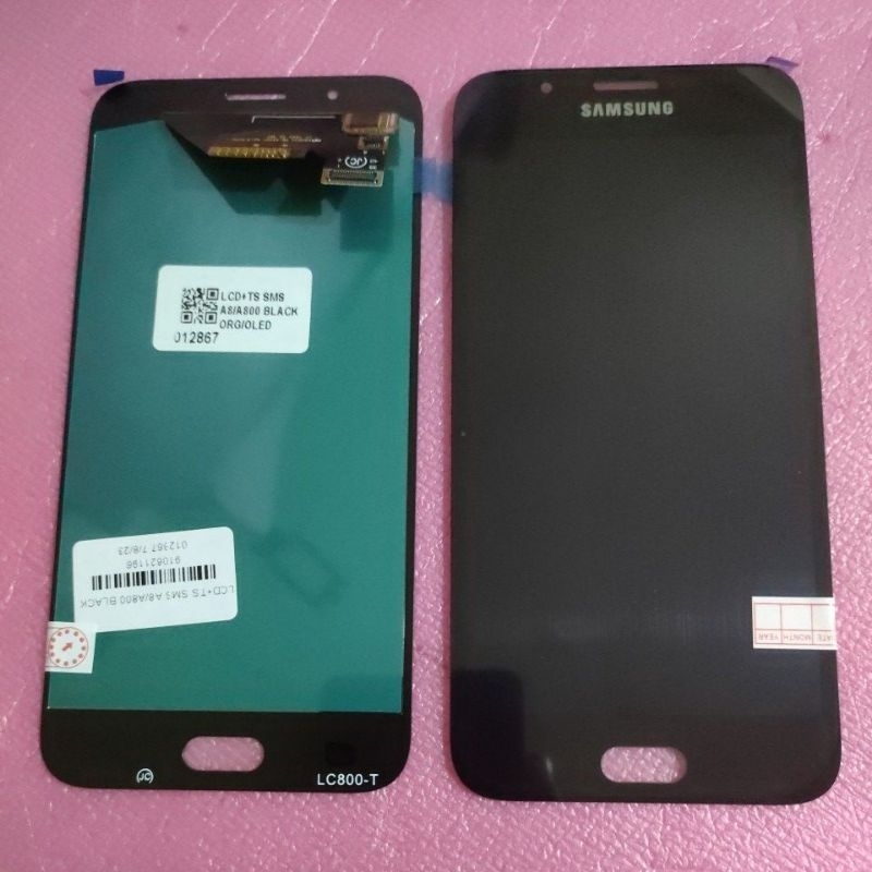 Jual LCD SAMSUNG A8 A800 OLED Blak | Shopee Indonesia