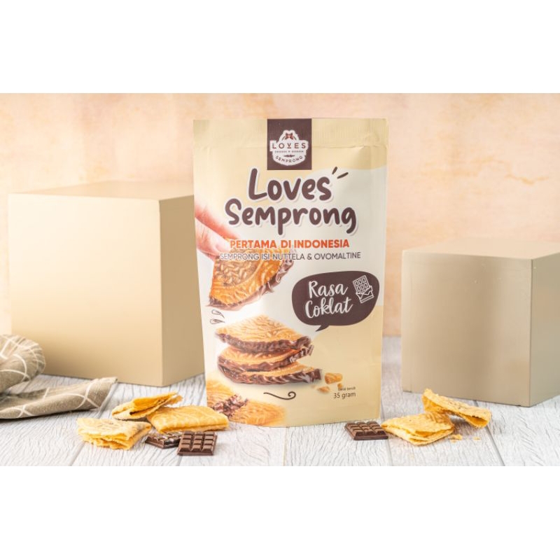 Jual Loves Semprong - Semprong Pouch - Kemasan Simple - Camilan Viral ...
