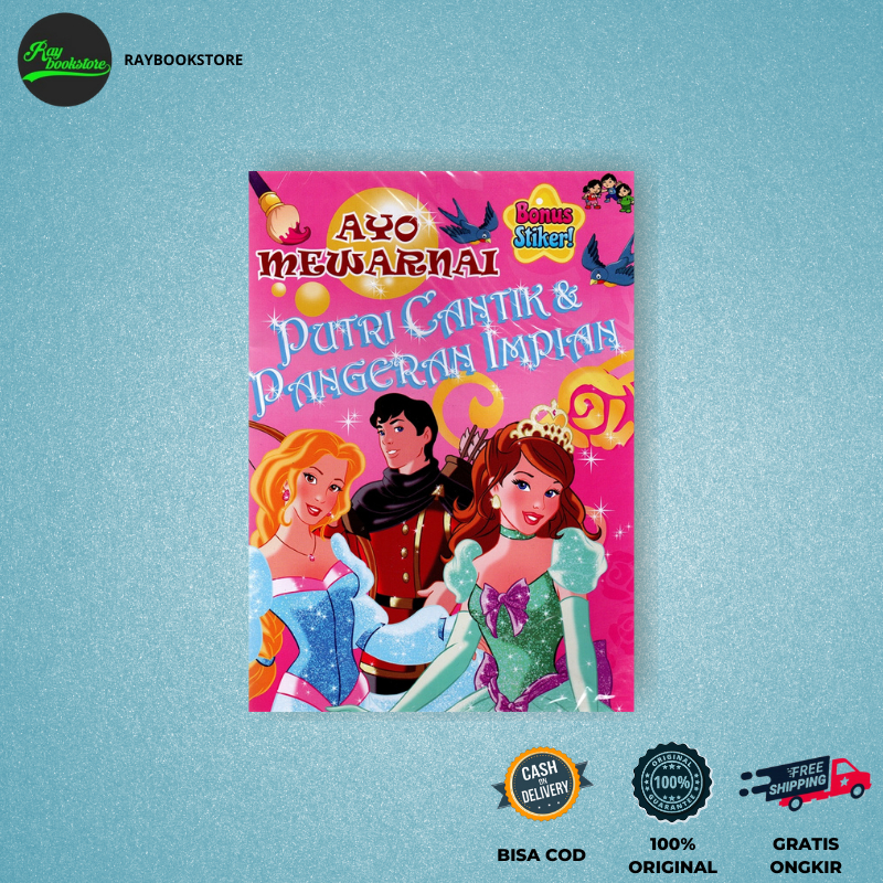 Jual Buku Ayo Mewarnai Putri Cantik & Pangeran Impian - Mega Cerdas ...