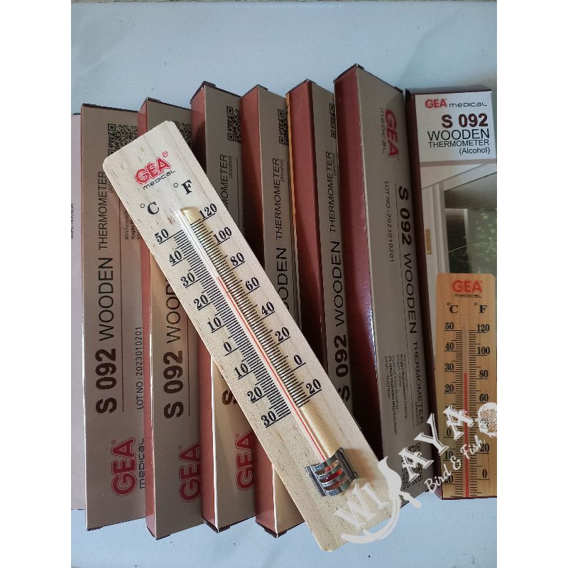 Jual Thermometer kayu Gea alat pengukur suhu ruang | Shopee Indonesia