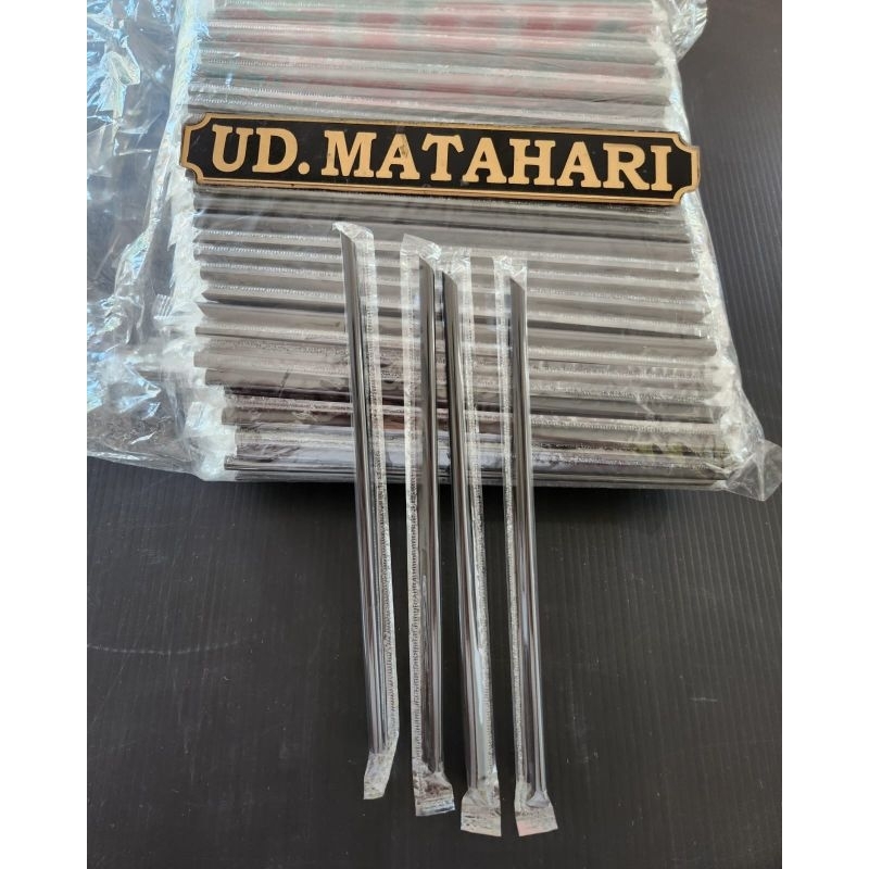 Jual Sedotan Hitam Bungkus Plastik Lancip Kecil Isi 500pcs | Shopee ...