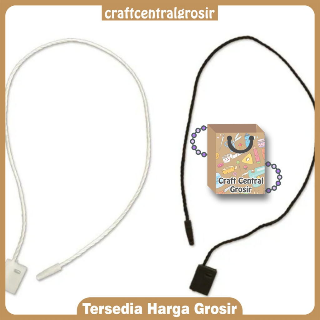 Jual Tali Hand Tag Hitam dan Putih 1 Pack isi 1000 PCS | Shopee Indonesia