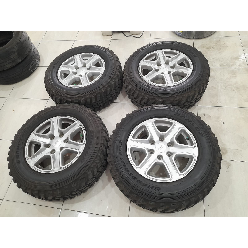 Jual VELG MOBIL SECOND STANDAR FORD RANGER RING 17 PCD 6X139 + BAN M/T ...