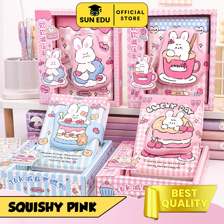 Jual Squishy book daily notebook cute/ Buku catatan anak agenda jurnal ...