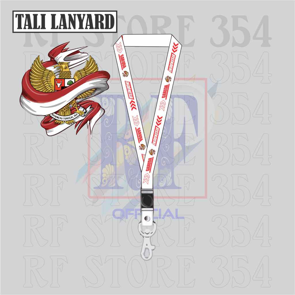 Jual Tali Lanyard GARUDA INDONESIA | INDONESIA | MERDEKA | MERAH PUTIH ...