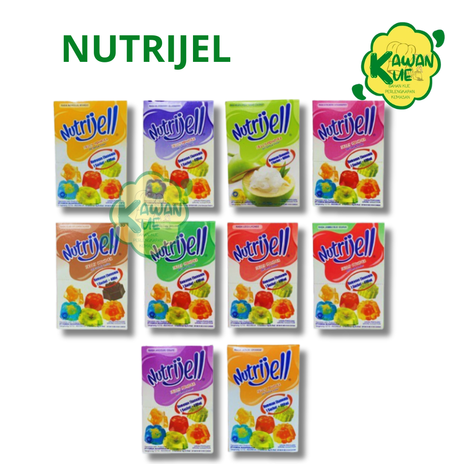 Jual Nutrijel Agar Agar Jelly Powder Varian Rasa 15 gr | Shopee Indonesia