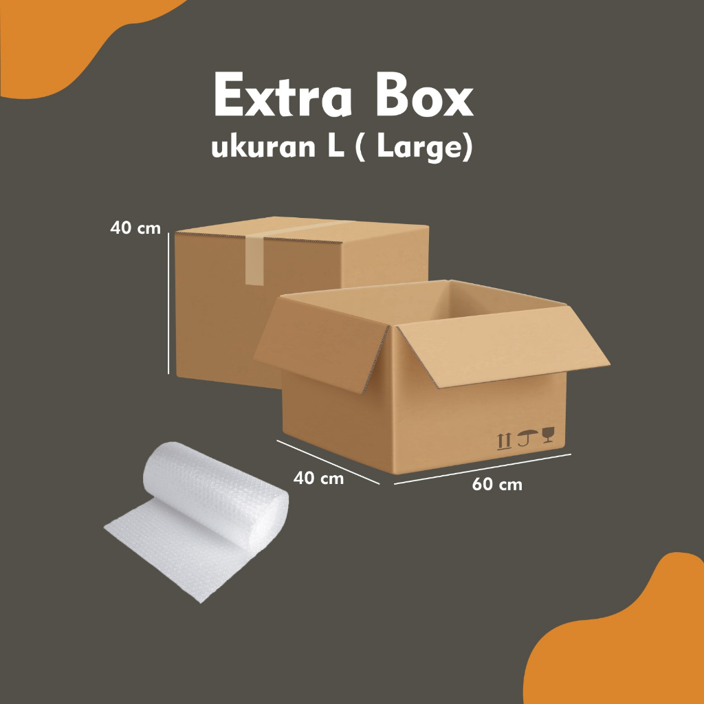 Jual Kardus / Box/ Karton Packing Besar Uk L (60x40x40 cm) | Shopee ...