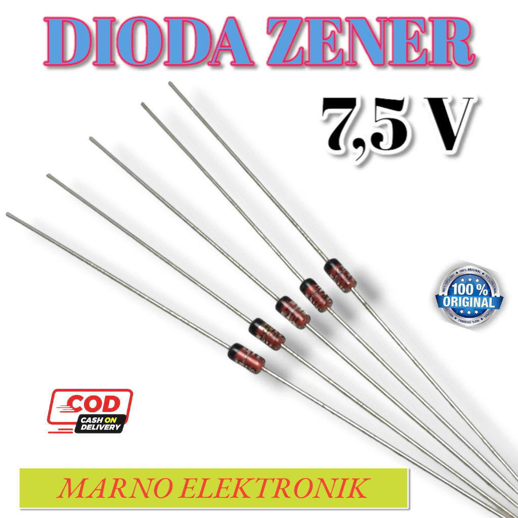 Jual DIODA ZENER 1/2 0,5 WATT 10x 7,5V 8,2V 9,1V 11V 12V 15V 18V 24V 30V 33V | Shopee Indonesia