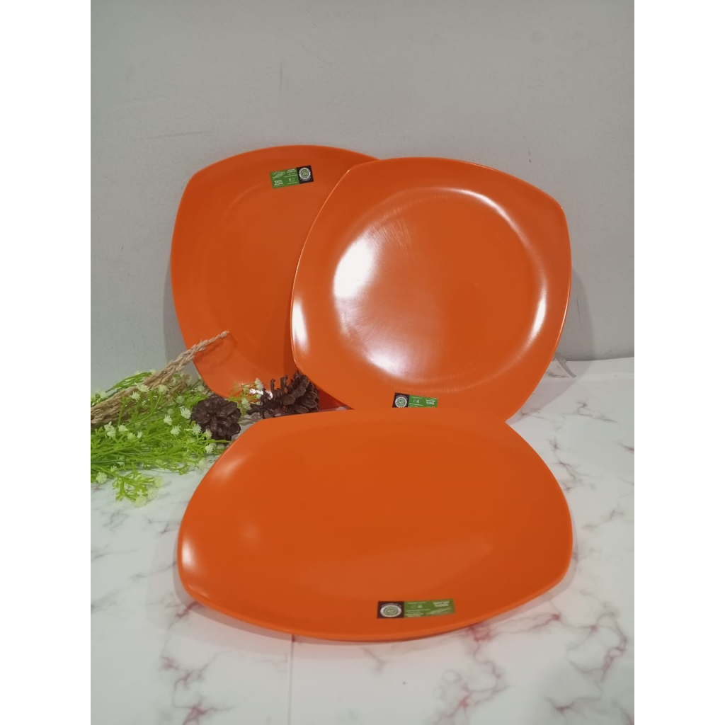 Jual PIRING NASI GORENG (12 PCS) P1004 ORANGE PIRING MAKAN MELAMIN ...