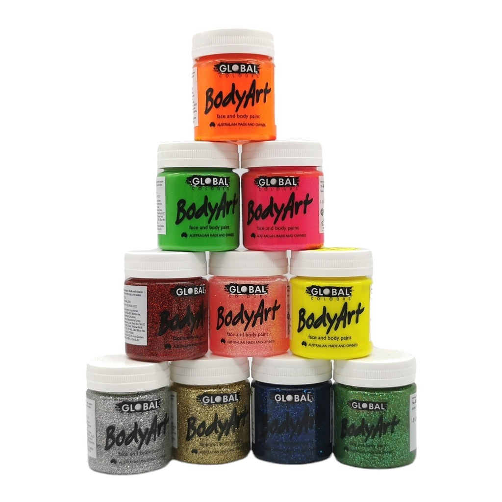Jual Cat Wajah & Tubuh Global Colours BodyArt 45ml – Face Paint Non ...