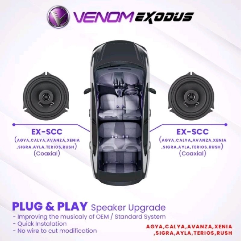 Jual Speaker Coaxial VENOM EXODUS EX-SCC / EX-MC / EX-NC / EX-HC ...