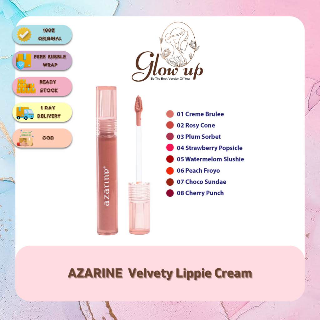 Jual GLOWUP [Azarine x Red Velvet] imply Chic Lips Kit Velvety Lippie ...