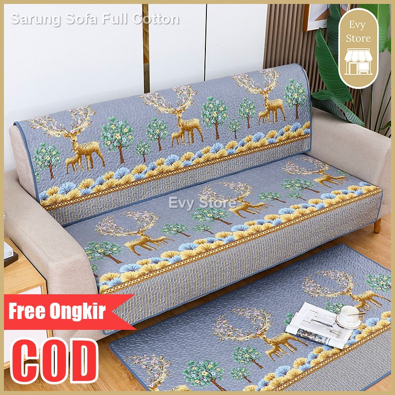 Jual [Evy Store] Sofa Bed Cover Penutup Sofa Pattern Modern Menarik Sarung Sofa Bed | Shopee ...