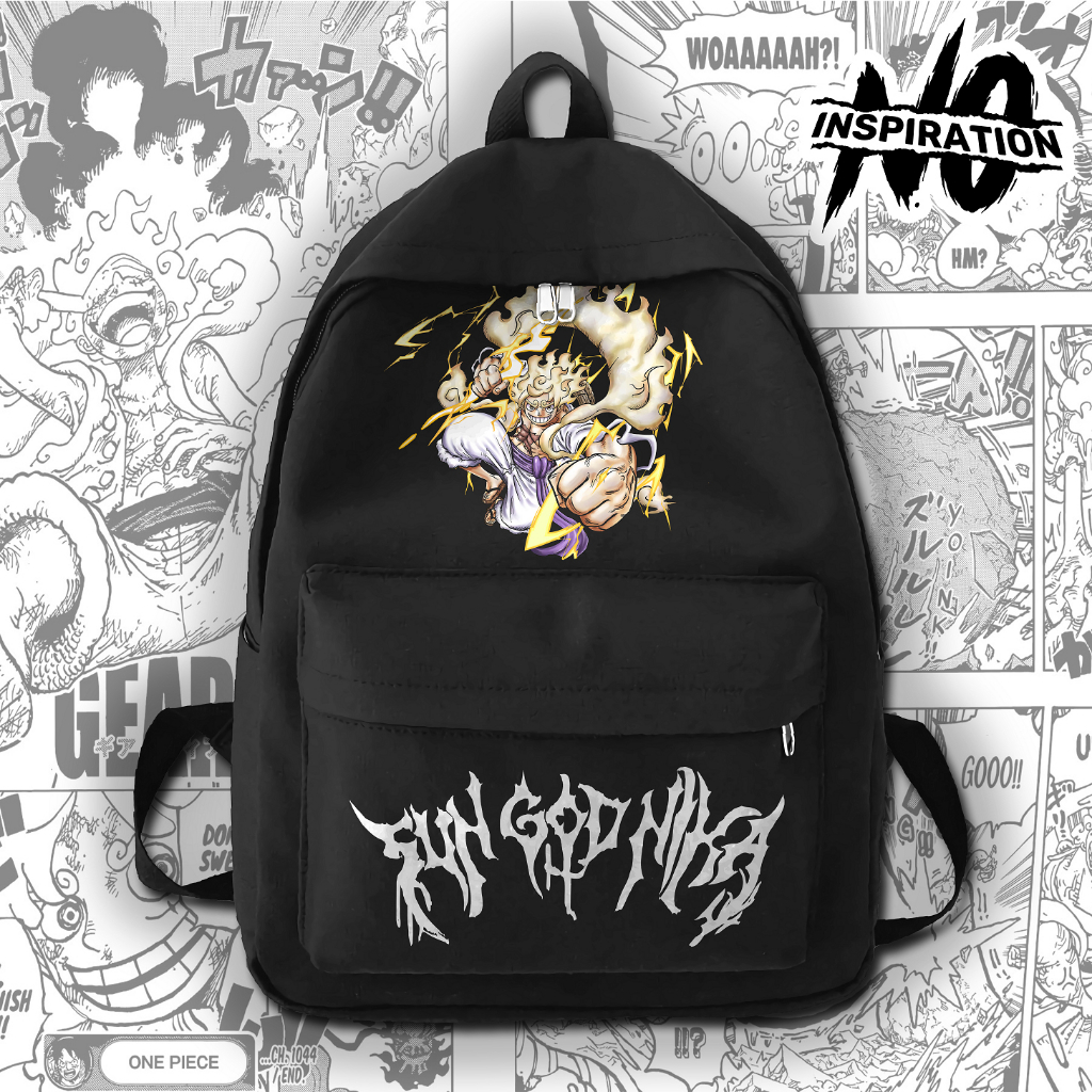 Jual No Inspiration tas ransel Sun God Nika V1 luffy gear 5 tas anime ...