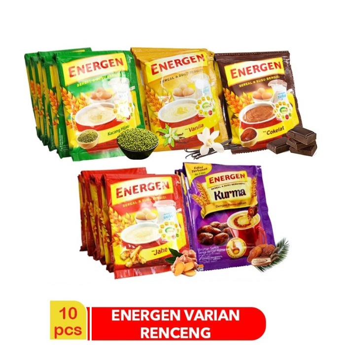 Jual {1 renceng isi 10} - ENERGEN Minuman Sereal Oat Susu All Varian ...