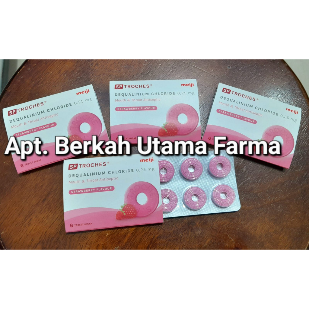 Jual Sp Troches Strawbery StrIp Isi 6 Tablet | Shopee Indonesia