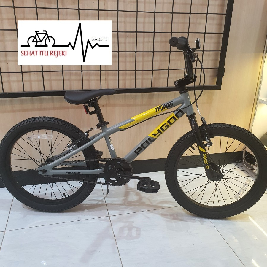 Jual SEPEDA BMX POLYGON TRAVIS GREY 20" SEPEDA ANAK | Shopee Indonesia