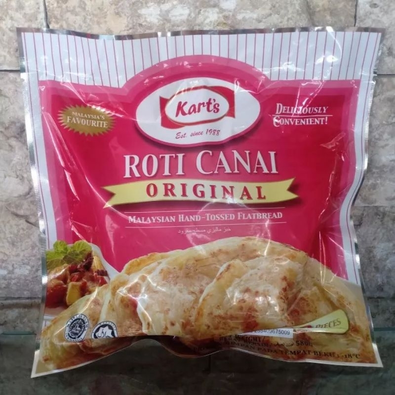 Jual Karts Roti Canai Original Isi 8 Pcs 480g Roti Canai Malaysia ...