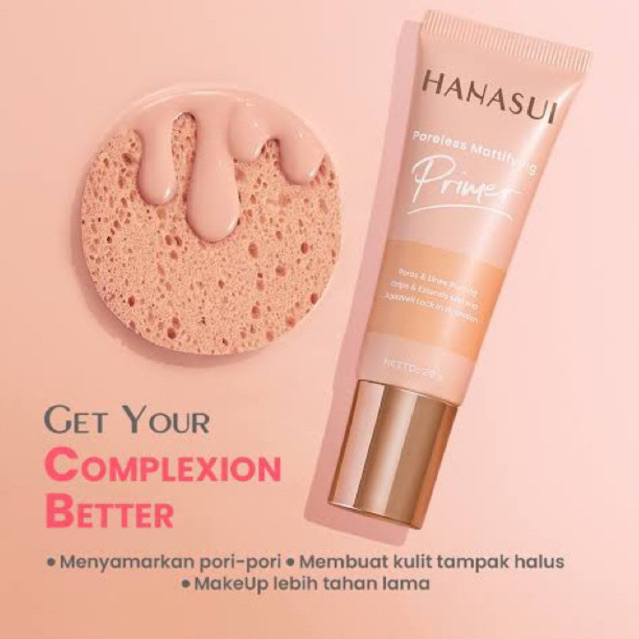 Jual Hanasui Poreless Mattifying Primer | Shopee Indonesia