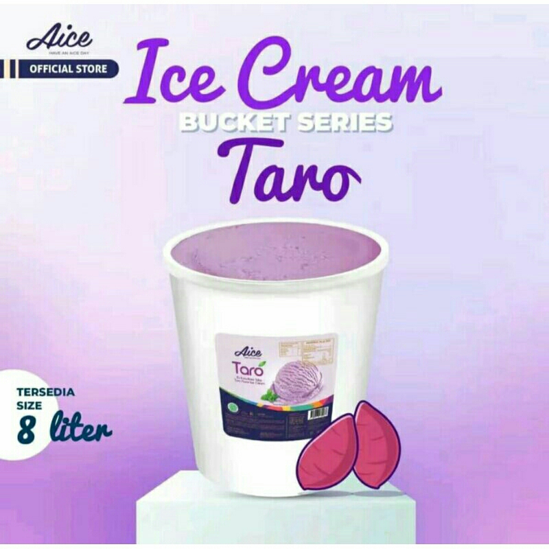 Jual ICE CREAM AICE RASA TARO 8 LITER | Shopee Indonesia