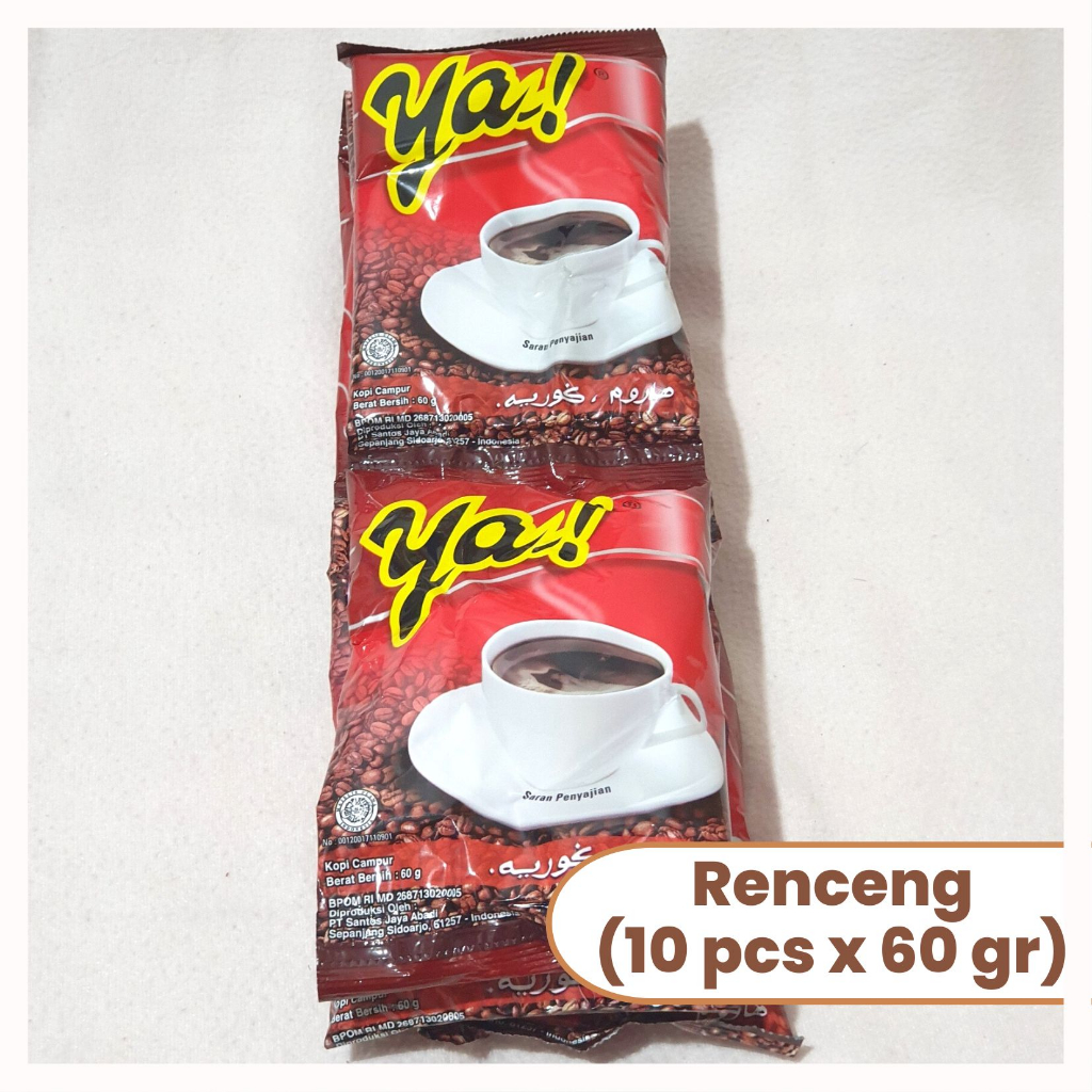 Jual Kopi Ya Renceng (10 sachets x 60 gr) | Shopee Indonesia
