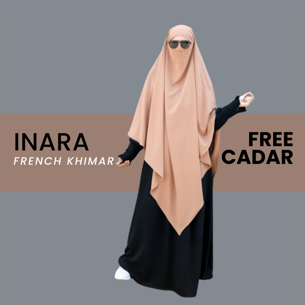 Jual French Khimar Inara Jilbab Kerudung Instan Crinkle Airflow Premium ...