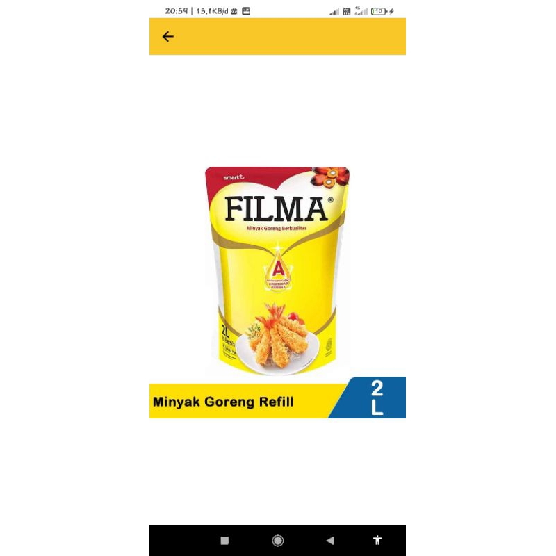 Jual Minyak Goreng Filma 2 Liter | Shopee Indonesia