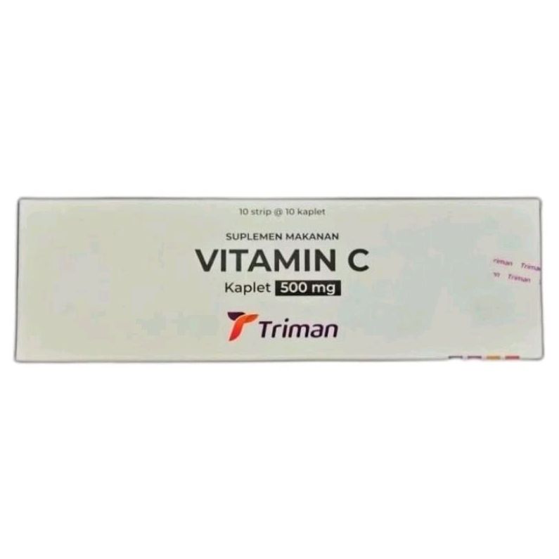 Jual VITAMIN C Kaplet 500mg - TRIMAN (100's /Dus) | Shopee Indonesia