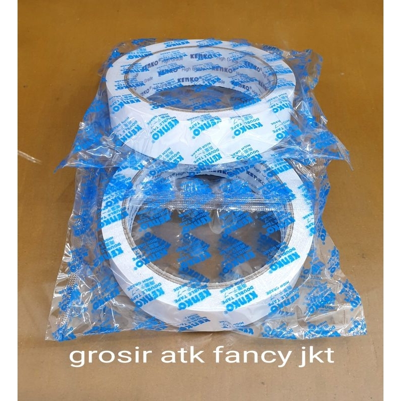 Jual ( 12 Buah ) Double Sided Tape Perekat 2 Sisi KENKO 24 mm x 15 yard ...