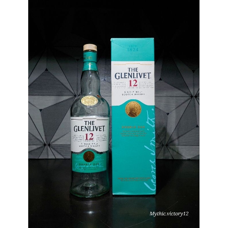 Jual Bootol bekas miras The Glenlivet 12 Double Oak 750ml + Box ...