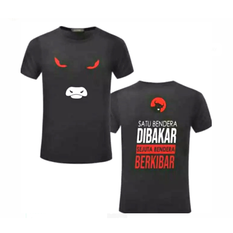 Jual Kaos Tshirt Baju Murah Distro SATU BENDERA Ganjar Pranowo PDIP Perjuangan PDI Pemilu Partai ...