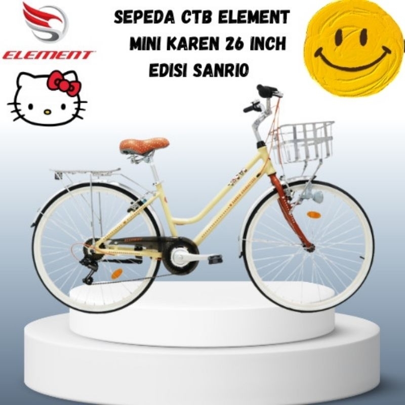 Jual SEPEDA PEREMPUAN MINI 26 INCH ELEMENT KAREN FRAME ALLOY OPERAN ...