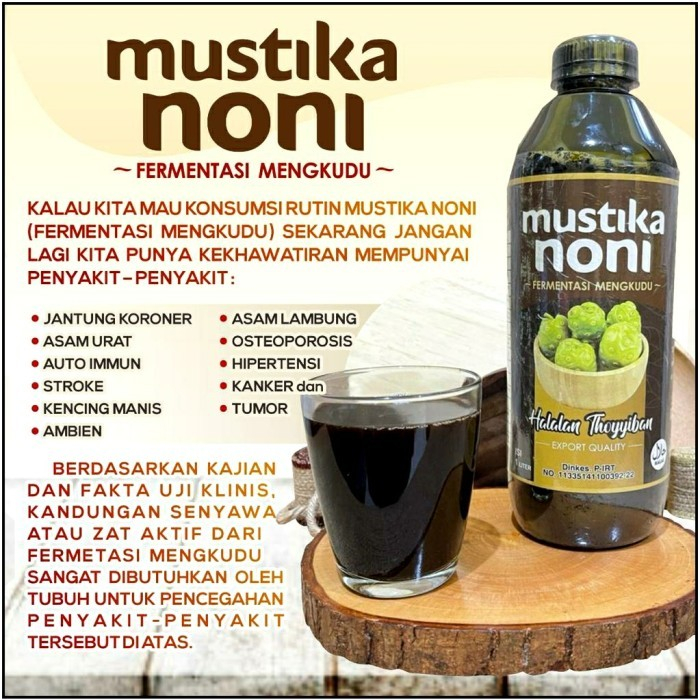 Jual Mustika Noni 1 Liter Fermentasi Mengkudu Jus Buah Mengkudu Asli ...