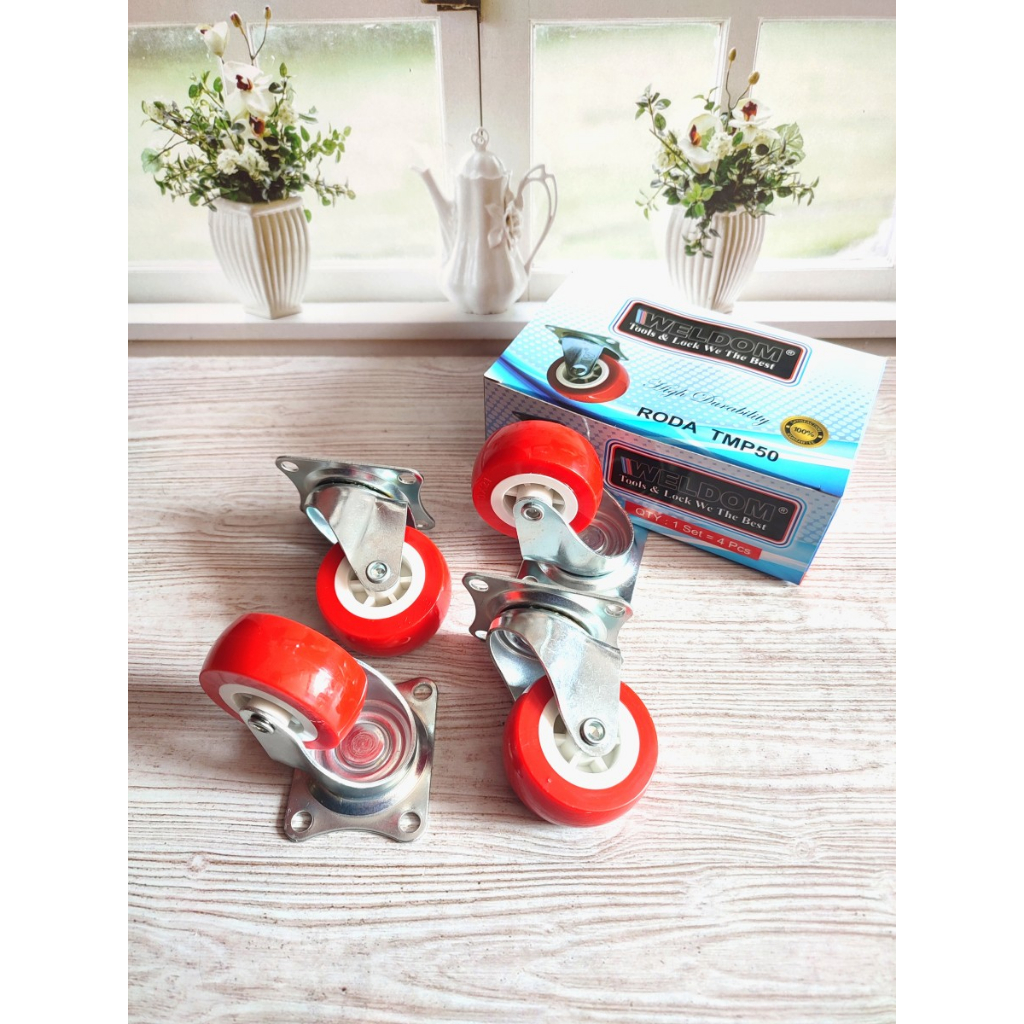 Jual Roda Etalase/ Roda Troli / Roda Lemari Hidup - Non Rem ( 4pcs ...