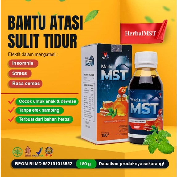 Jual herbalMST Madu Susah Tidur Solusi Untuk Atasi Insomnia dan ...
