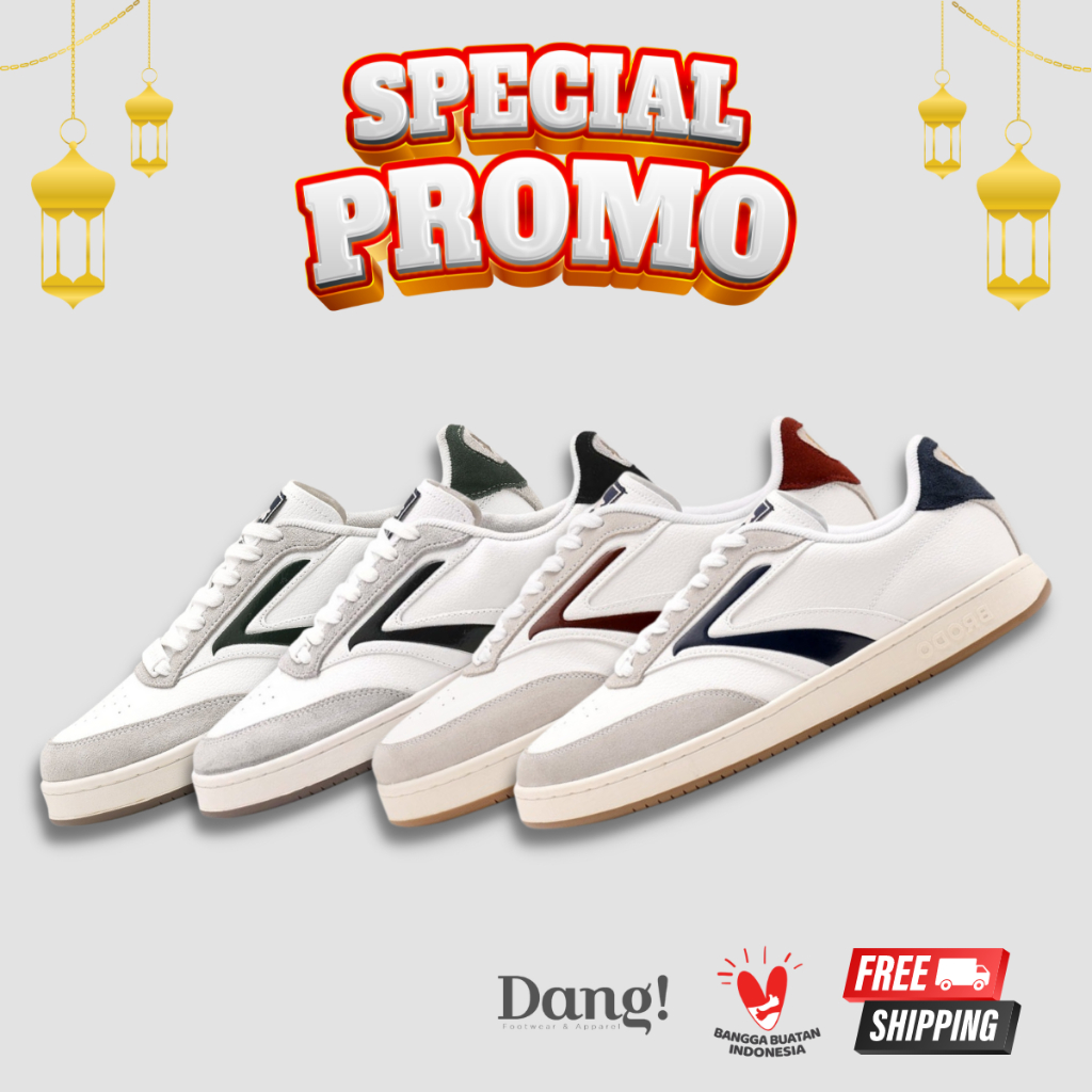 Jual BRODO - Sepatu Ace Tennis Ivory Homeward Collection [Olive/BLack ...