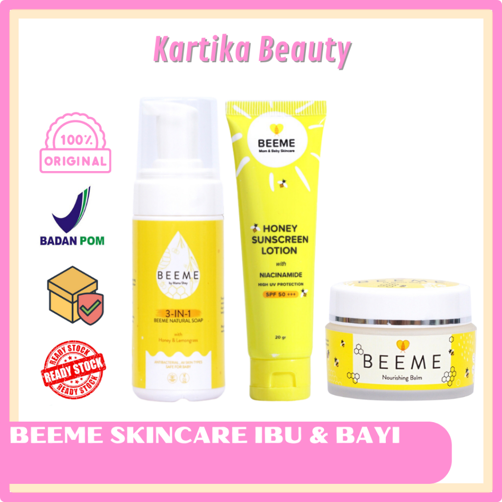 Jual BEEME SKINCARE : NOURISHING BALM | NATURAL SOAP 3IN1 | HONEY ...