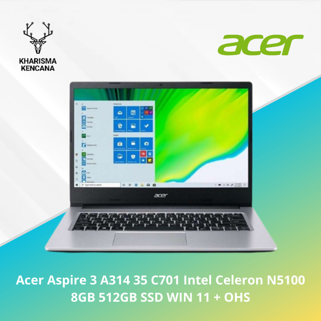 Jual Acer Aspire 3 A314 35 C701 Intel Celeron N5100 8GB 512GB SSD WIN ...