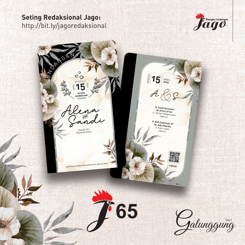 Jual Cetak Undangan Jago 65 | Cetak Undangan Blangko Murah | Cetak ...