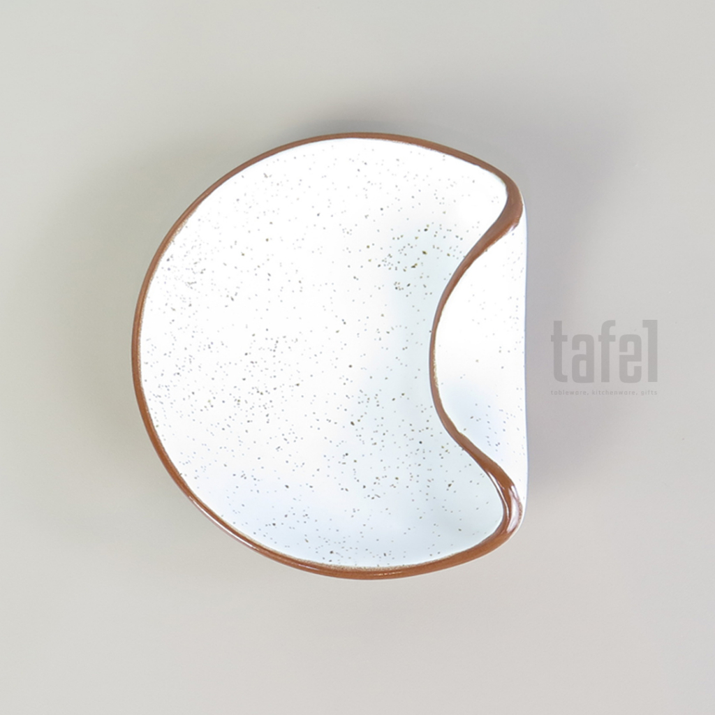 Jual NUANZA Piring Bending Plate White Ivory 14 cm HORECA | Shopee ...