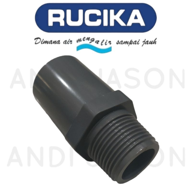 Jual V SOK 1/2" RUCIKA SOCKET DRAT LUAR AW RUCIKA 1/2 INCI PVC SDL ½ ...