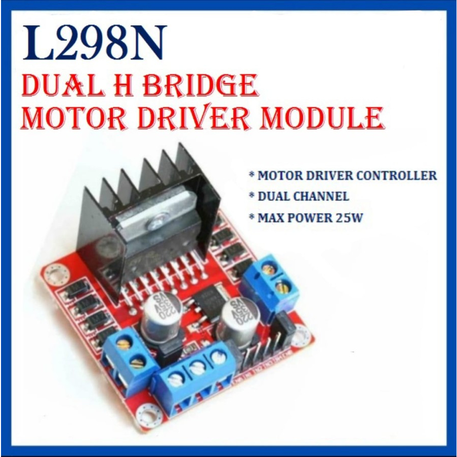 Jual L298N L298 DUAL H BRIDGE STEPPER MOTOR DRIVER MODULE ARDUINO ...