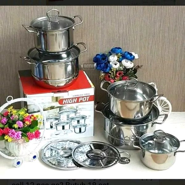 Jual Panci Set Isi 12Pcs / Panci Kukus / Panci Serbaguna | Shopee Indonesia