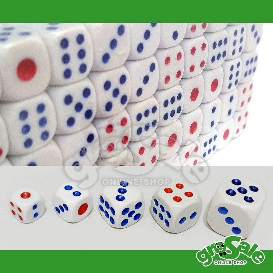 Jual [3PCS] DADU 9-11-13-14-18-24 MM PUTIH PELENGKAP PERMAINAN BOARD ...